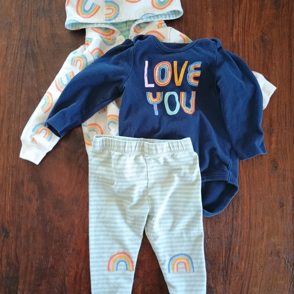 Cat & Jack | Matching Sets | Rainbow Baby Outfit Set | Poshmark